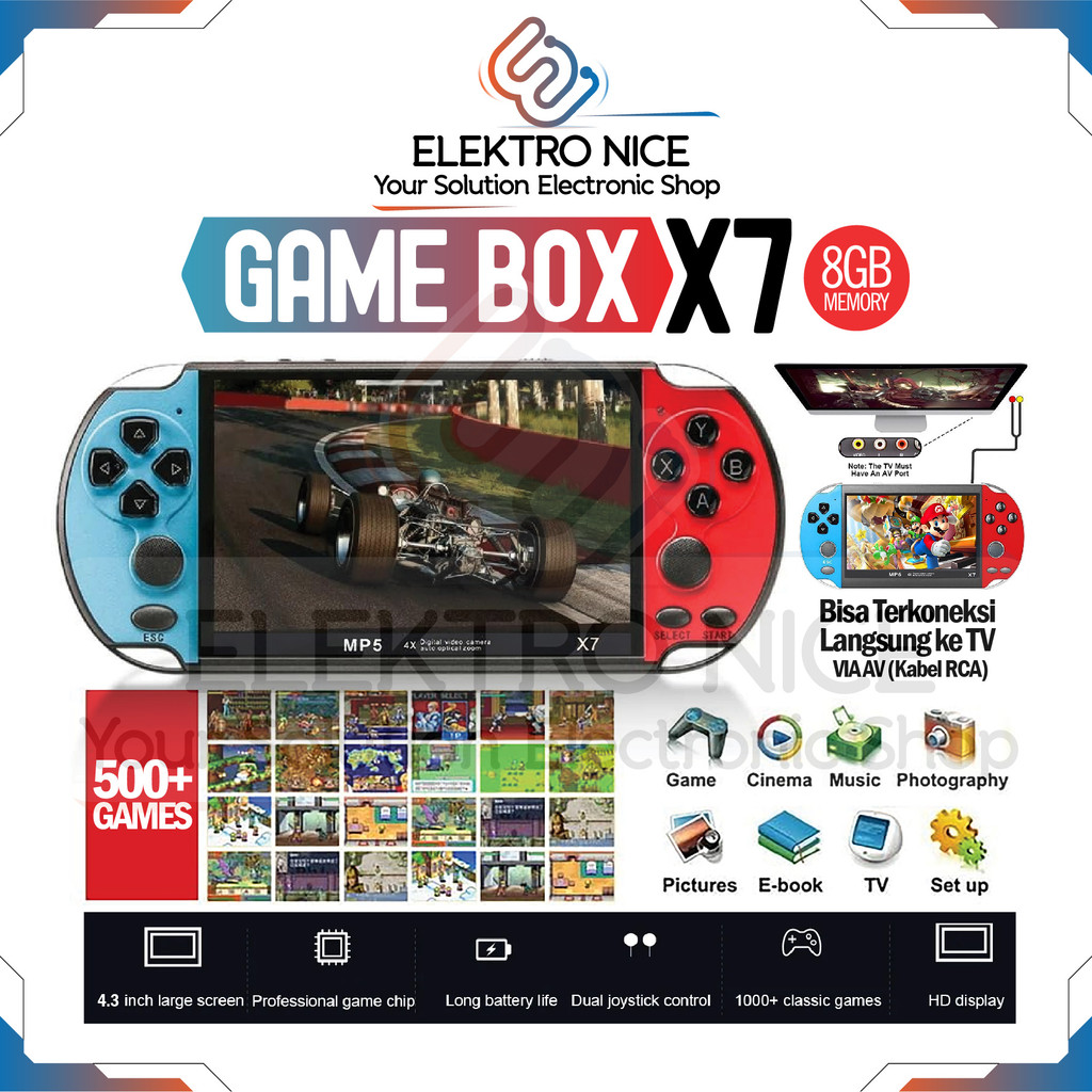 Jual GAME BOX X7 Enhanced Edition GAMEBOY PSP X7 Handheld Console 5.000 ...