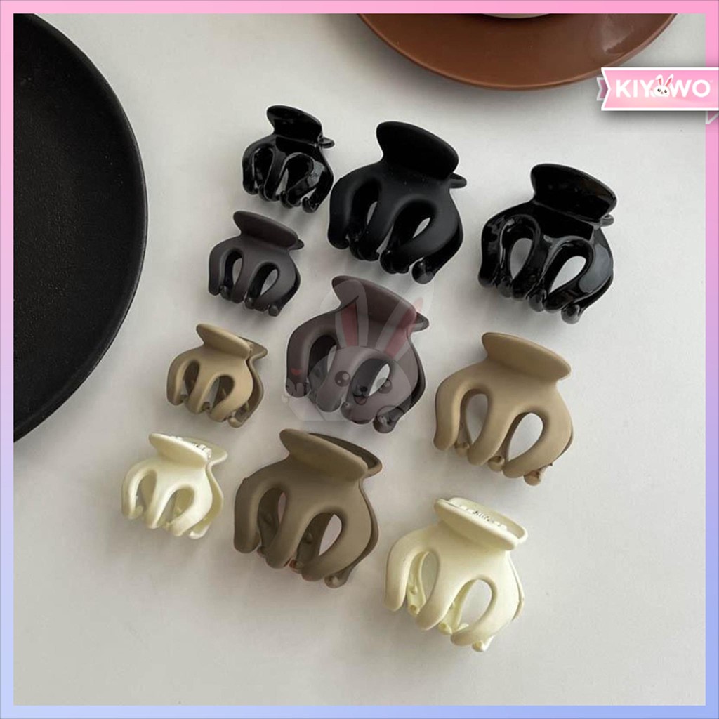 Jual KIYOWO Jepit Rambut Jedai Cakar 3 Motif Doff Glossy Besar Kecil ...