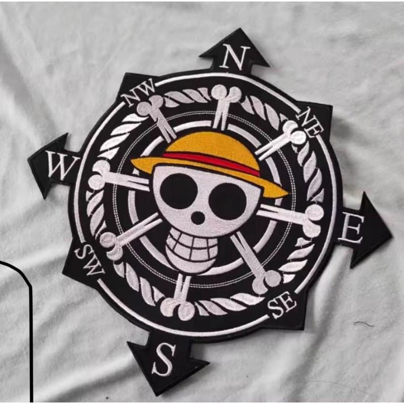 Jual backpatch one piece besar punggung emblem logo bordir | Shopee ...