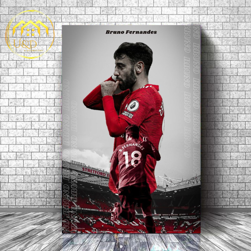 Jual HIASAN DINDING TEMA BRUNO FERNANDES - POSTER KAYU BRUNO FERNANDES ...