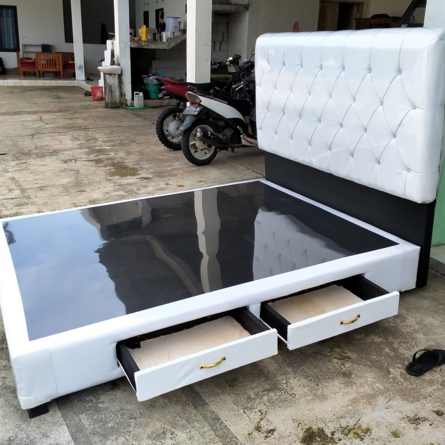 Jual Divan + laci modern minimalis sandaran full | Shopee Indonesia