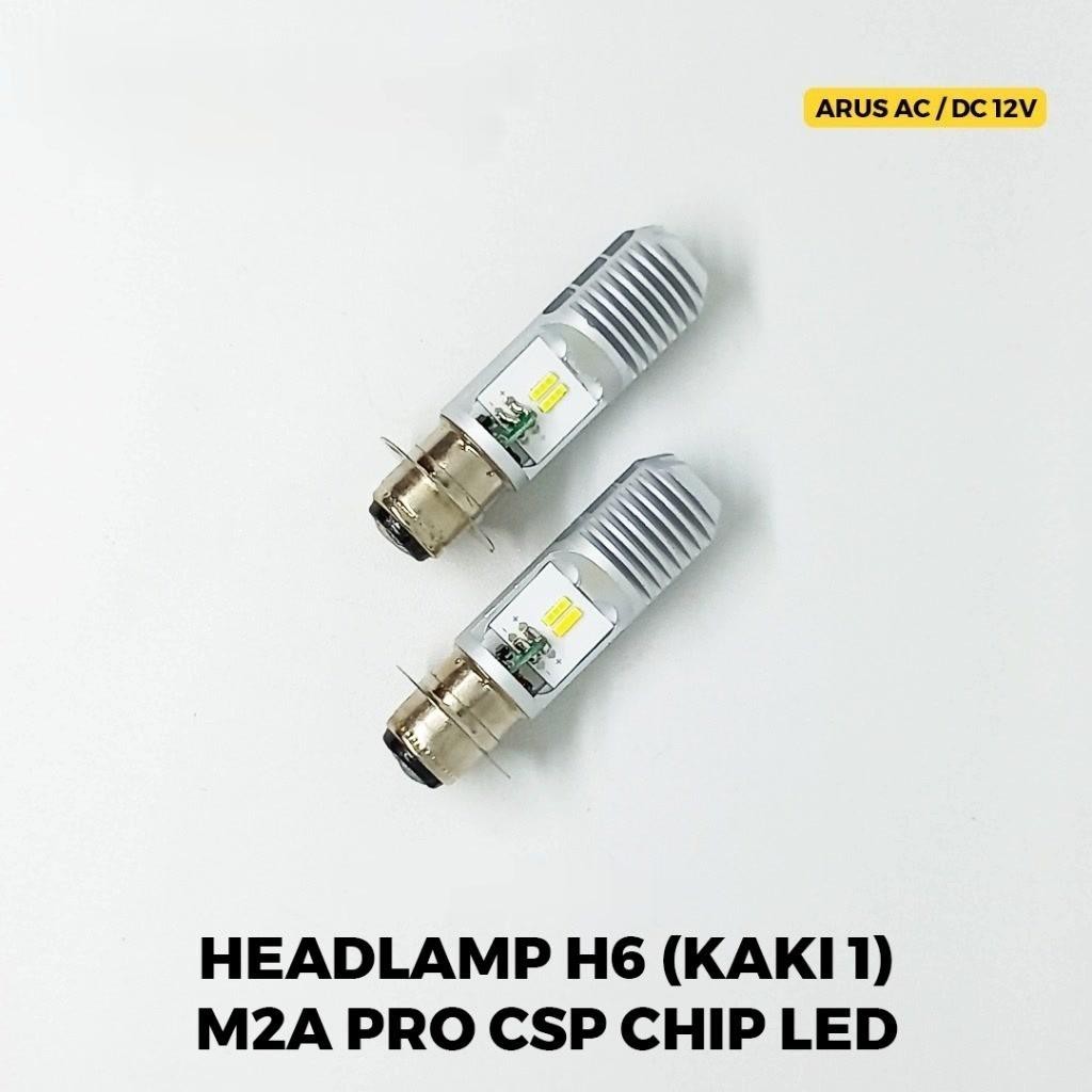 Jual LED HEADLAMP H6 CSP CHIP M2A PRO HI-LO PUTIH PUTIH 1860 LAMPU DEPAN AC DC 12V MOTOR BEBEK ...