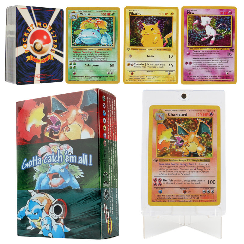Jual 151Pcs/Box 1996 First generation Pokemon Flash Cards Limited ...