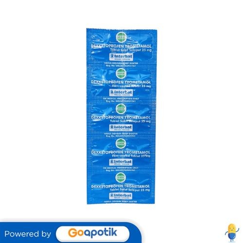 Jual Dexketoprofen Trometamol Interbat 25 Mg Strip 10 Tablet | Shopee ...