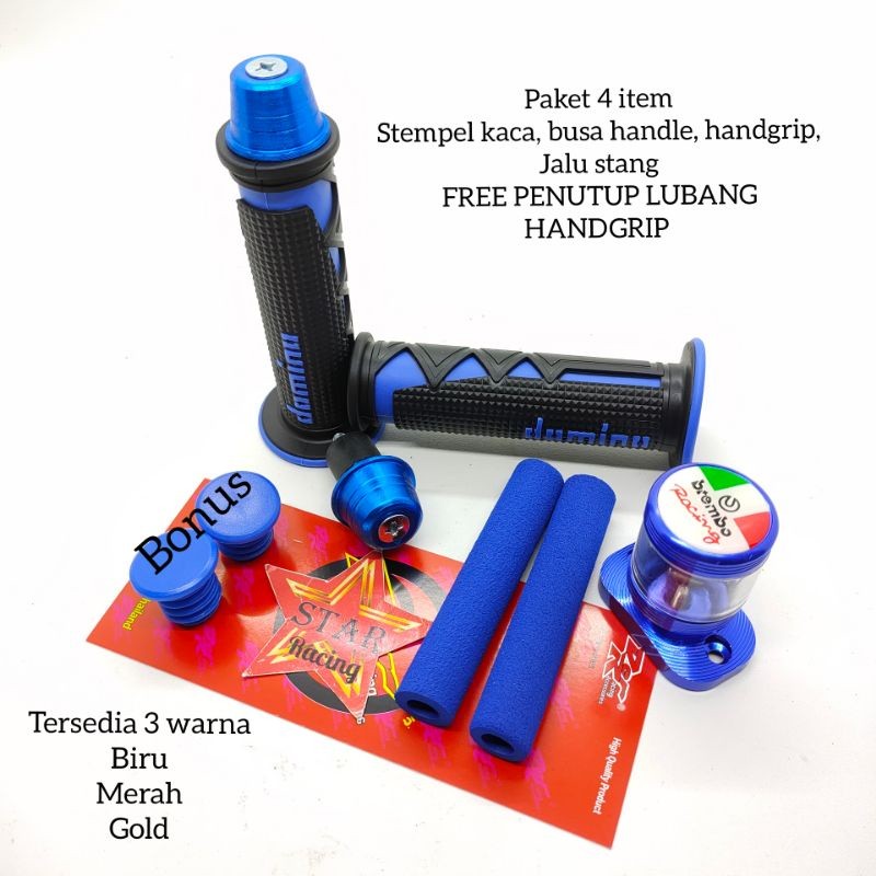 Jual Handgrip sisik segitiga bintik+Jalu stang model lancip+ busa ...