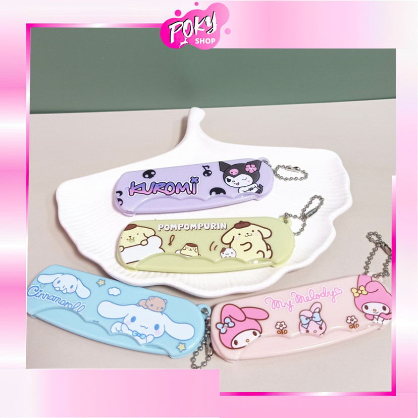 Jual POKY - F6399 Sisir Lipat 2 in 1 Motif Karakter / Sisir Travel Mini ...