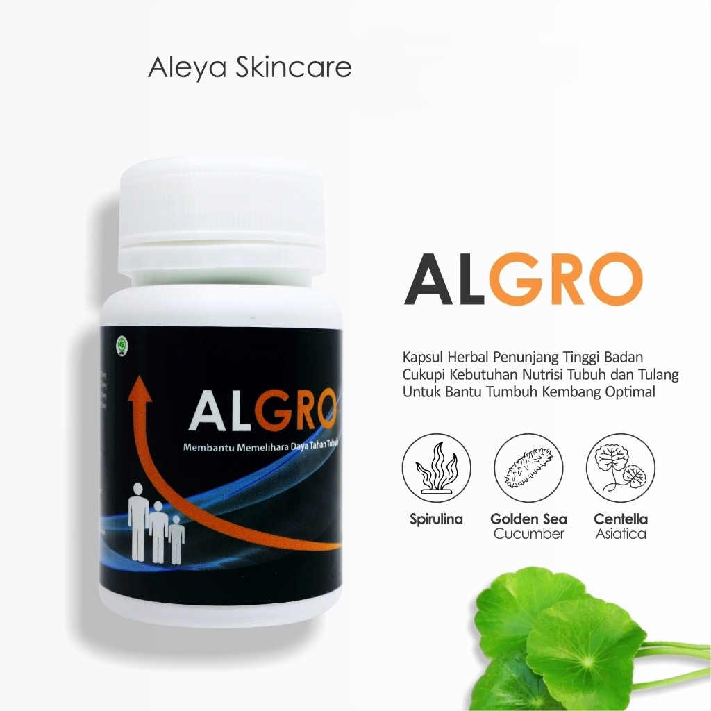 Jual ALEYA Algro Aleya Kapsul Penunjang Tinggi badan | Shopee Indonesia
