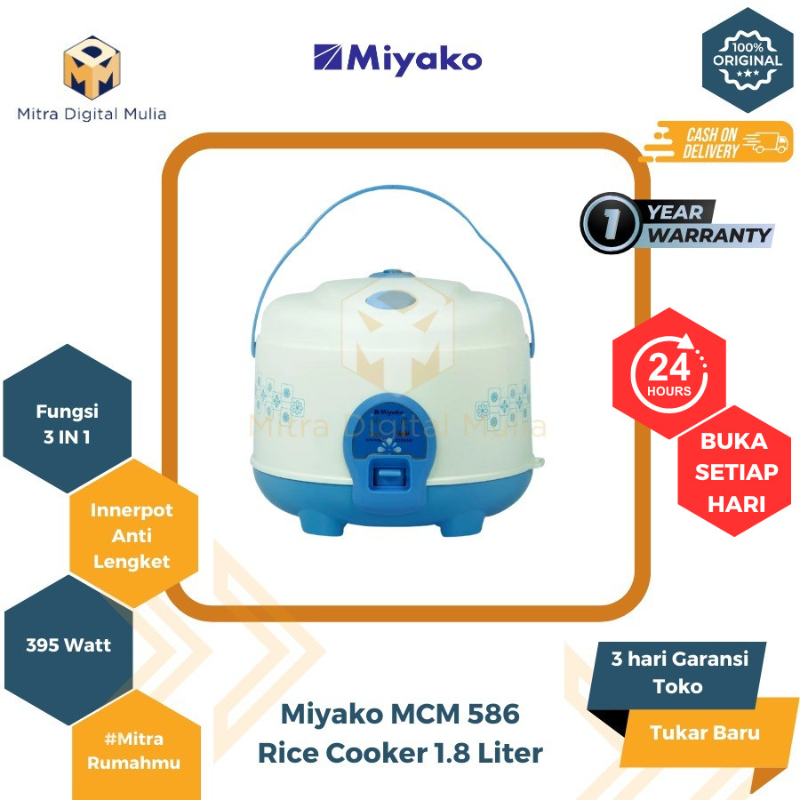 Jual Miyako MCM 586 Magic Com 1.8 Liter | Shopee Indonesia