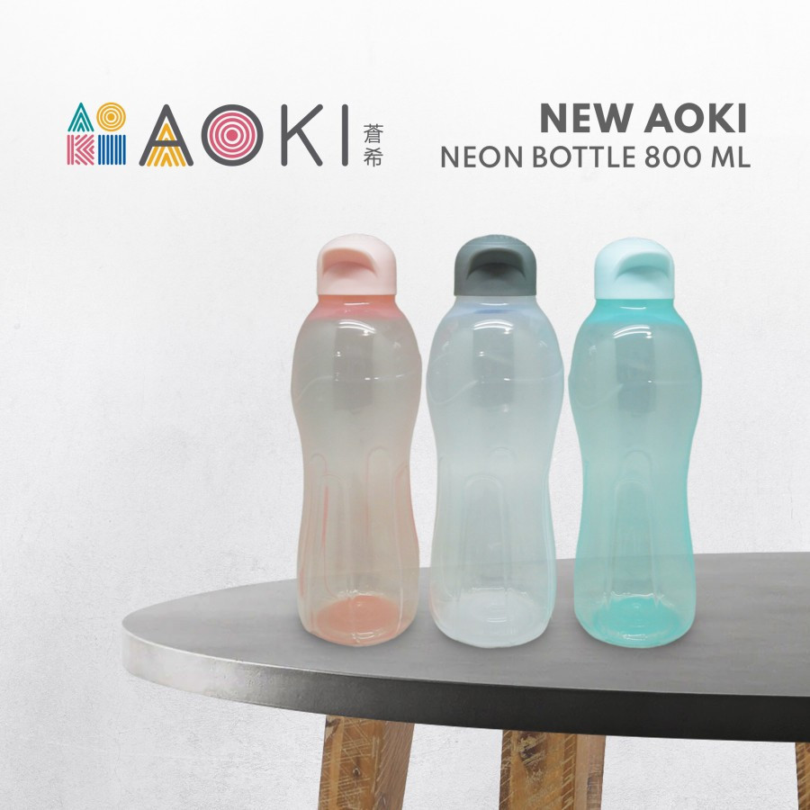 Jual TECHNOPLAST Aoki Neon Color Bottle 800Ml | Botol Air Warna Neon ...