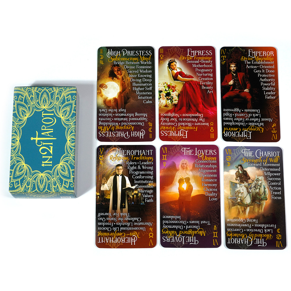 Jual In2it Tarot Deck With Keywords 78 Tarot Cards Oracle Cards Tarot
