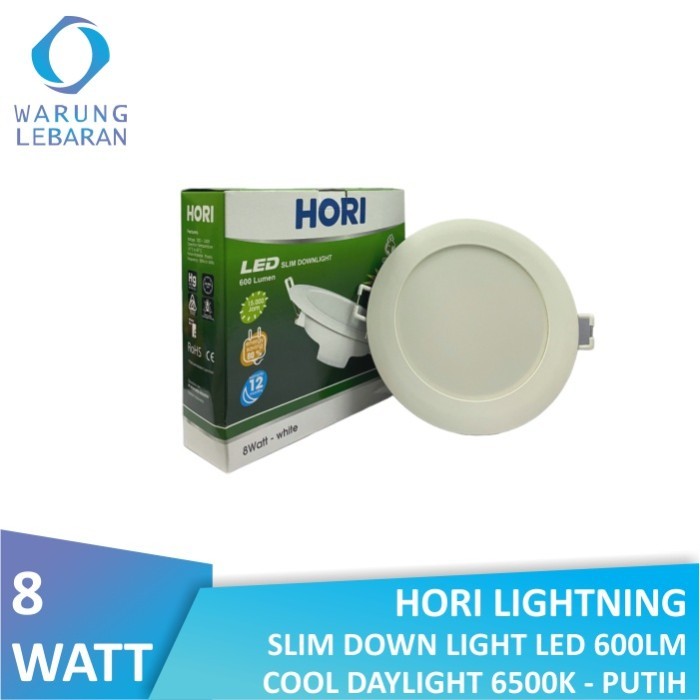 Jual HORI Lampu Downlight LED 8 Watt Cool Daylight | Shopee Indonesia