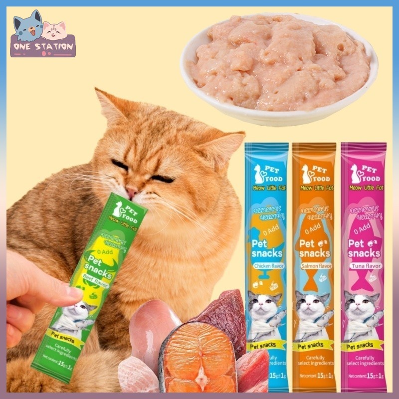 Jual Snack Kucing Basah Cat Treat Wet Food Strip Sehat Snack Hewan ...