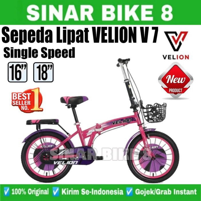 Jual Sepeda Lipat Anak Ukuran 16 18 Inch VELION V7 dan AXXIL 616 Usia 4 ...
