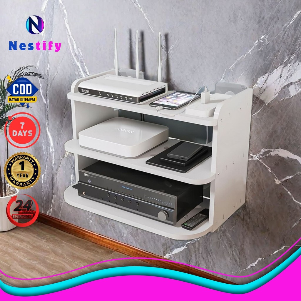 Jual Nestify - Rak Dinding Tripple Multifungsi Vintage Minimalis untuk ...