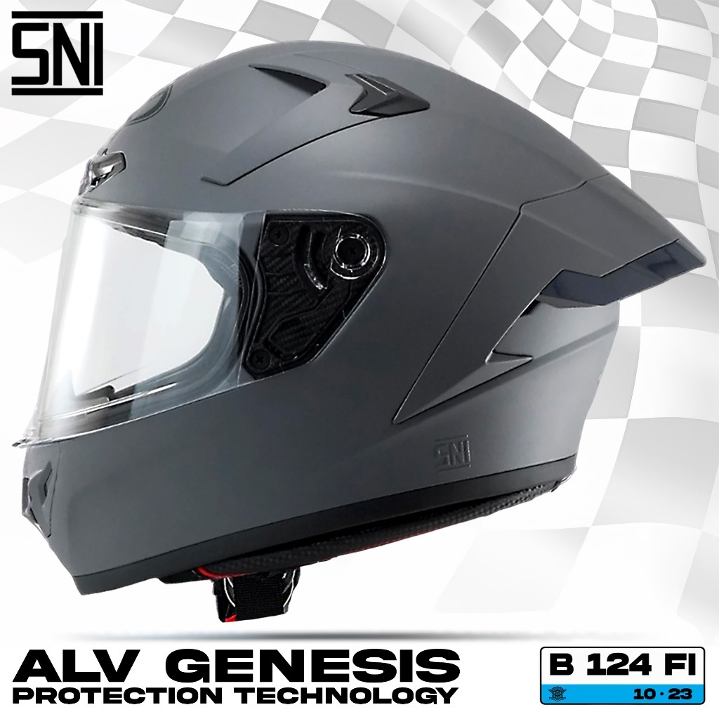 Jual ALV GENESIS GREY | Helm Full Face Premium Untuk Pria dan Wanita ...
