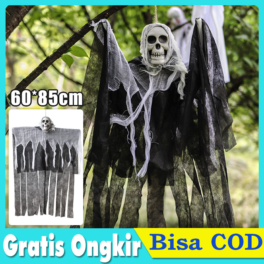 Jual Properti Halloween Setan Dekorasi / Flying Skull Dekorasi ...
