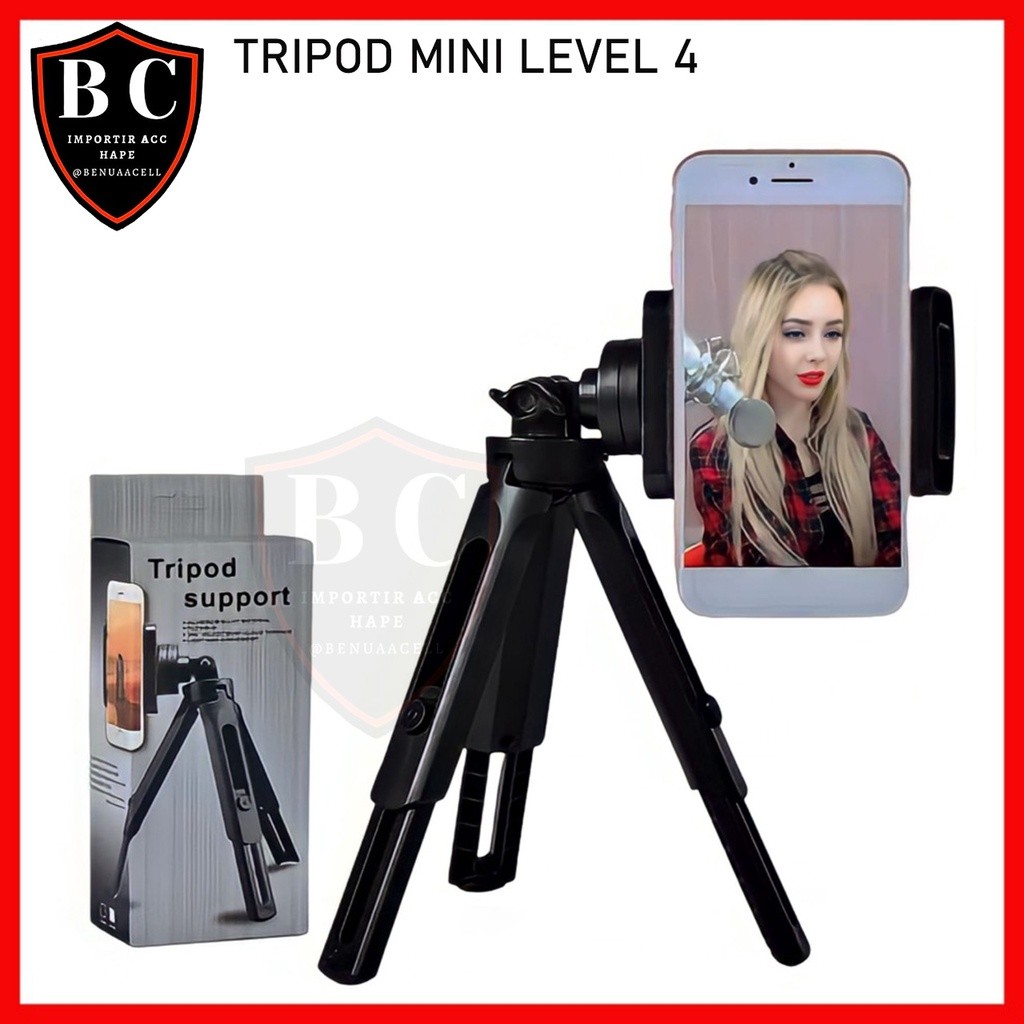 Jual TRIPOD SUPPORT MINI LEVEL 4 - TRIPOD MINI EP5 FOR CAMERA HP RING ...