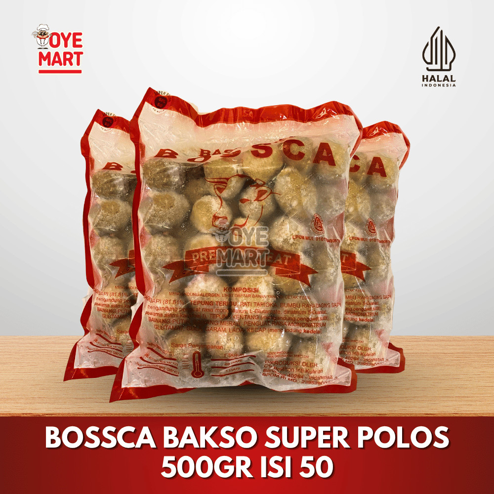 Jual BOSSCA BAKSO SUPER POLOS 500GR ISI 50/BASO SAPI/FROZEN FOOD ...