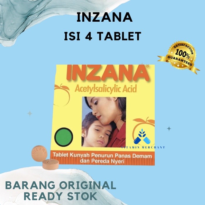 Jual Inzana strip 4 tablet ( obat demam anak ) - vm2 | Shopee Indonesia