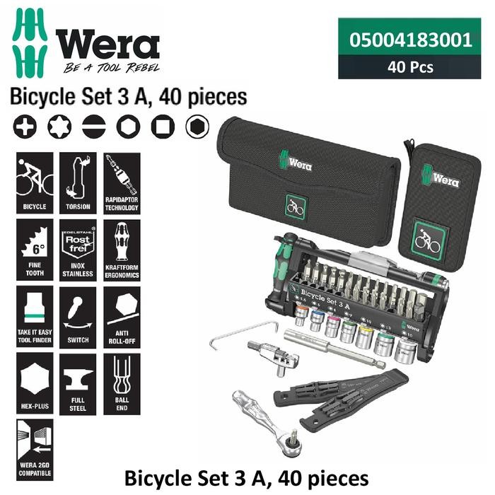 Jual Wera 05004183001 - Tool Kit Sepeda Lengkap Set Bicycle Set 3 A ...