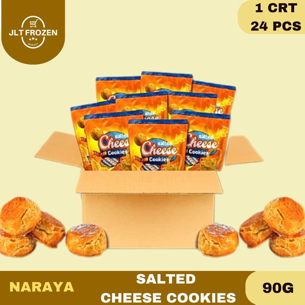 Jual Naraya Salted Cheese Cookies 1 Karton 24 PACK / Kue Keju / Biskuit ...