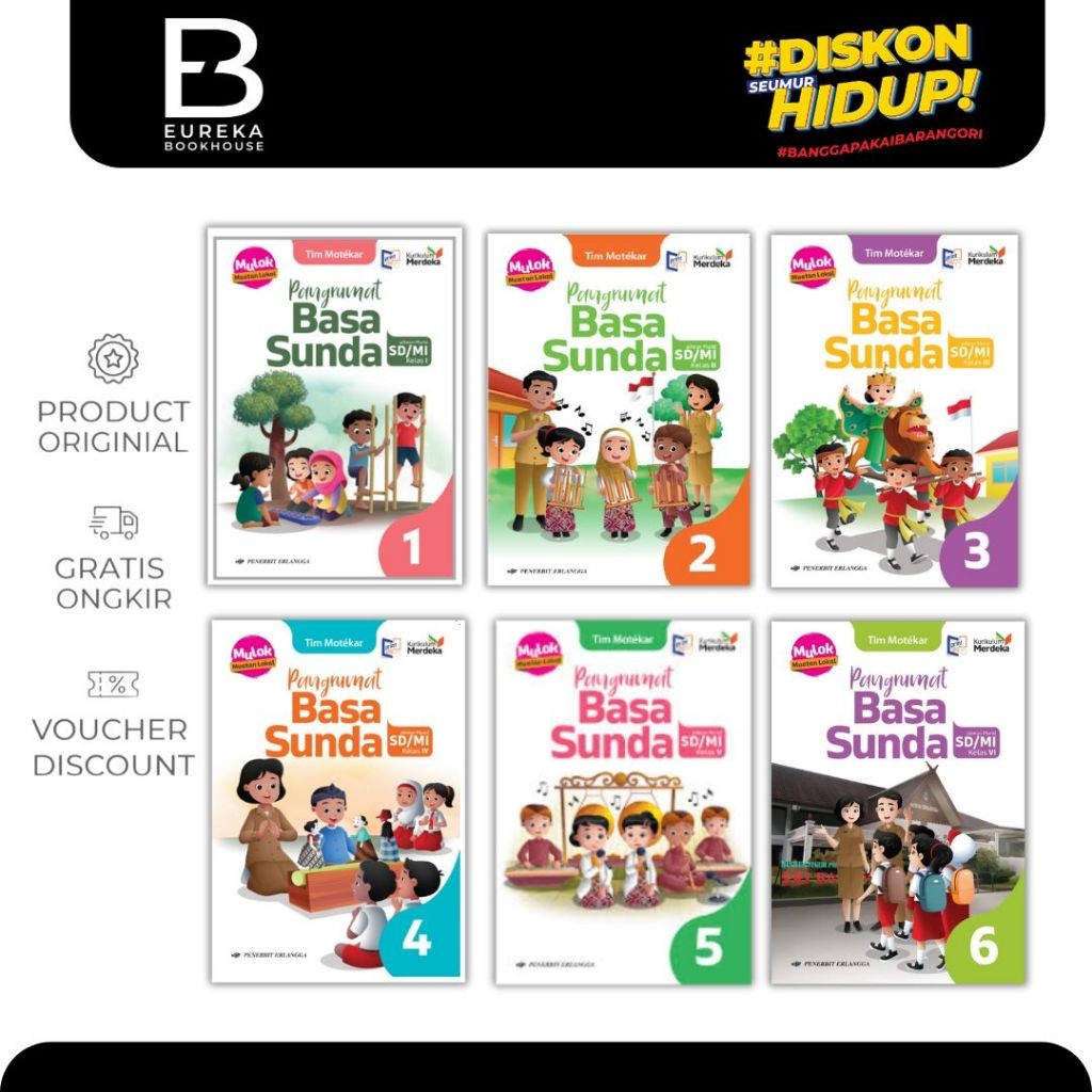 Jual BUKU ERLANGGA - PANGRUMAT BASA SUNDA SD/MI KELAS 1, 2, 3, 4, 5, DAN 6 KURIKULUM MERDEKA ...