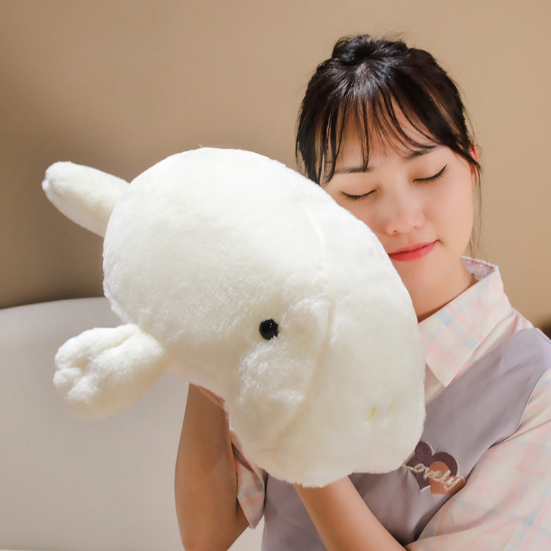 Jual Cartoon Simulation Dugong Manatee Plush Toy Marine Sea Cow Stuffed ...