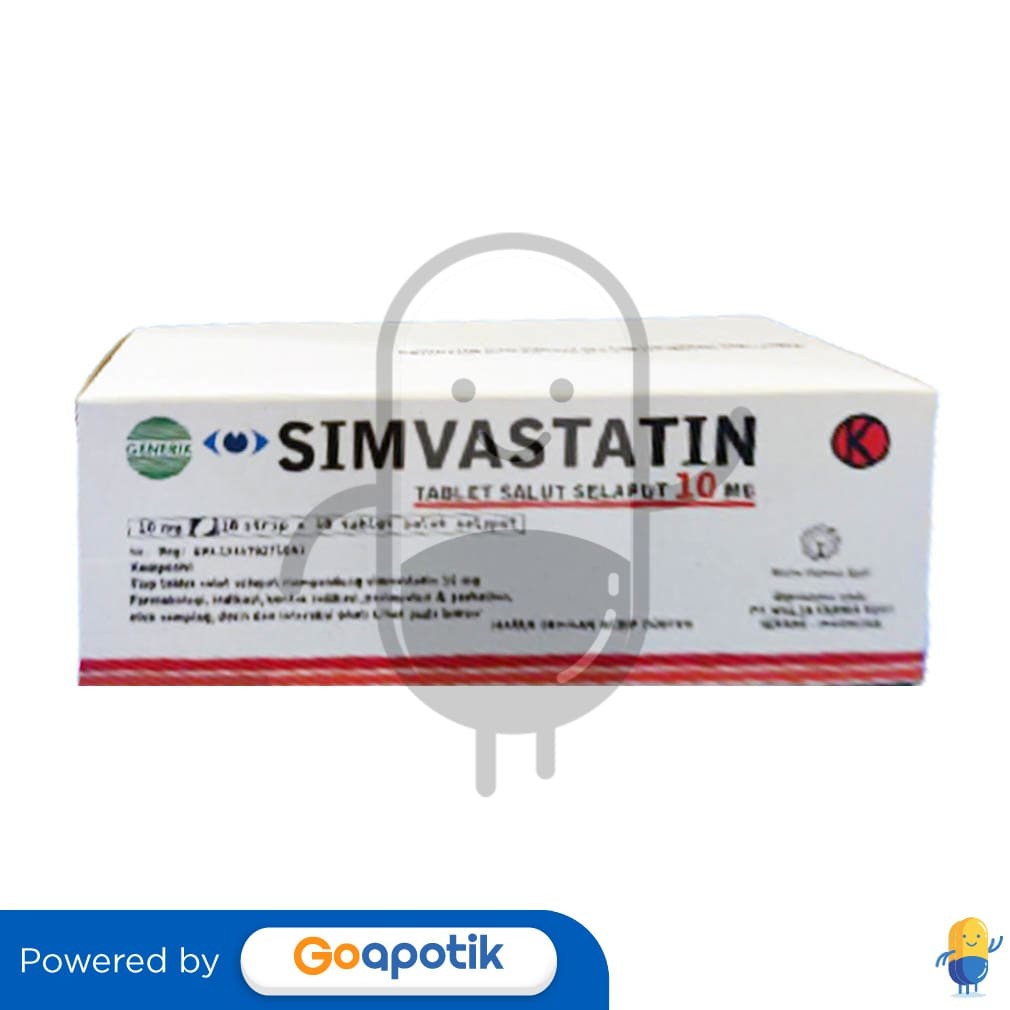Jual Simvastatin Mulia 10 Mg Box 100 Tablet | Shopee Indonesia