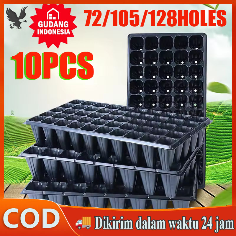 Jual 10 PCS Tray Semai / Seedling Pot / Pot Tray Semai Bibit Benih /72 ...