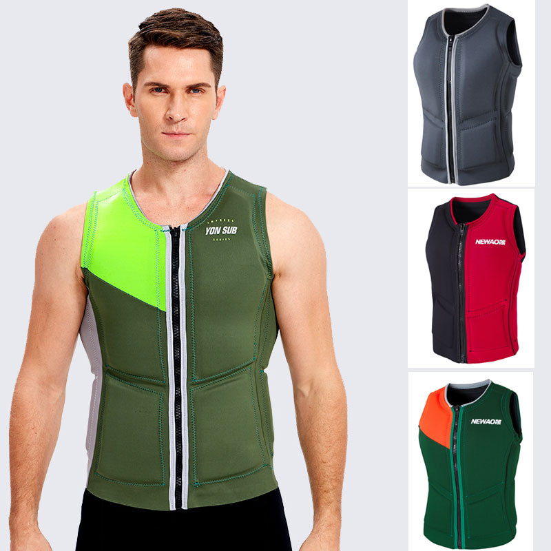 Jual Surfing Kayak Life Jacket Vest Adult Water Skiing Sailing Men ...