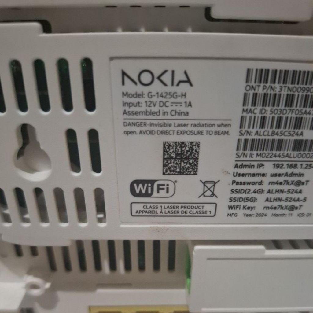 Jual Router Modem Ont GPON Nokia G-1425G-H Gigabit Dualband | Shopee ...
