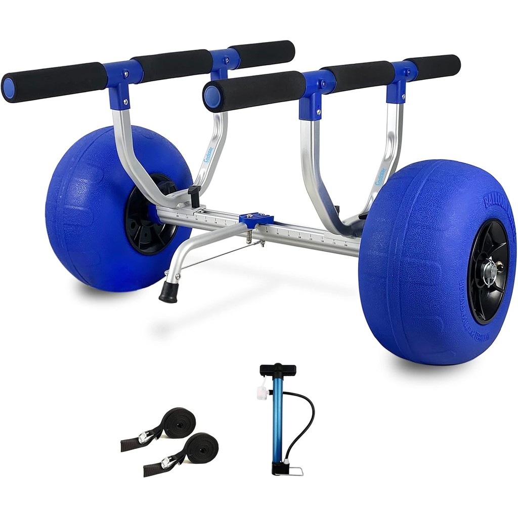 Jual Kayak Cart, Heavy-Duty Kayak Cart Dolly Canoe Trolley Wheels for ...