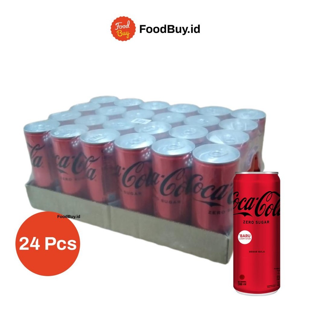 Jual Coca Cola Zero Sugar 330ml 1 Dus (24 pcs) | Shopee Indonesia