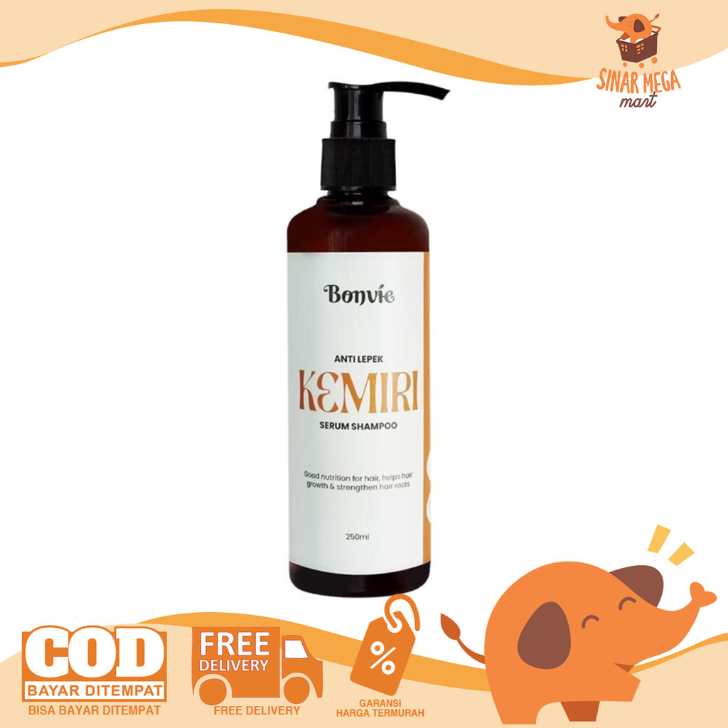 Jual BONVIE Hair Serum Shampoo Kemiri NON-SLS 250ml - Shampo Perawatan ...