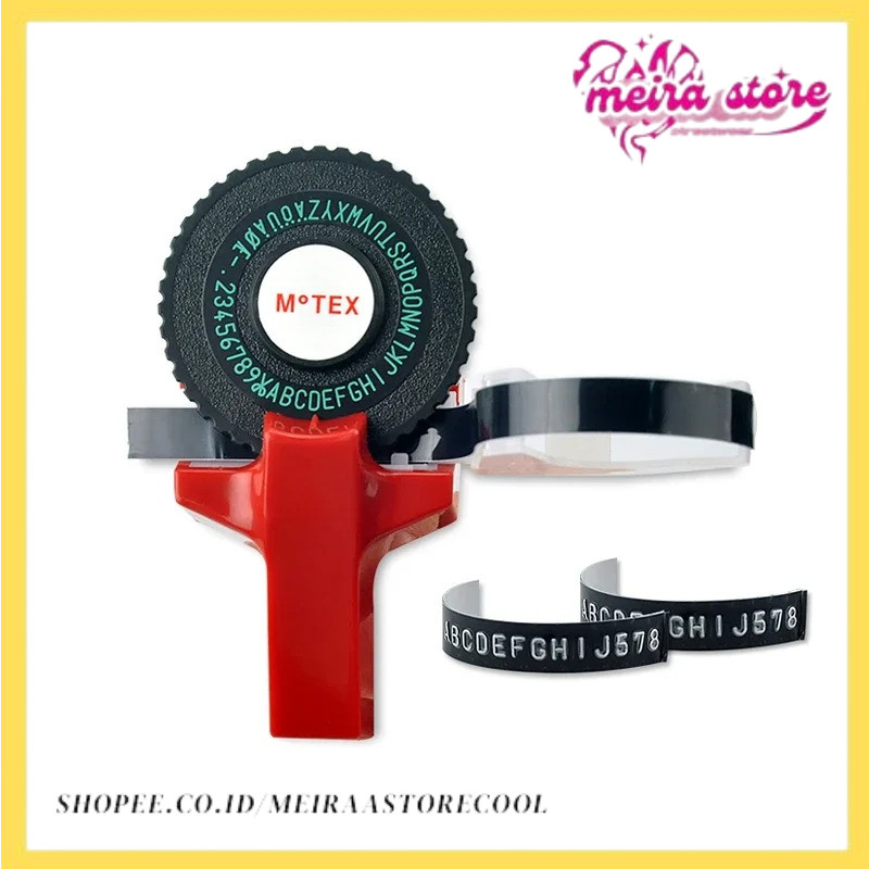 Jual For motex label printer DIY hand decorative tape manual typerite ...