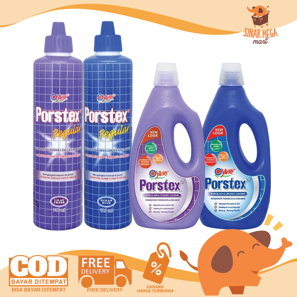 Jual YURI Porstex Regular Cairan Pembersih Porselen & Keramik Toilet ...