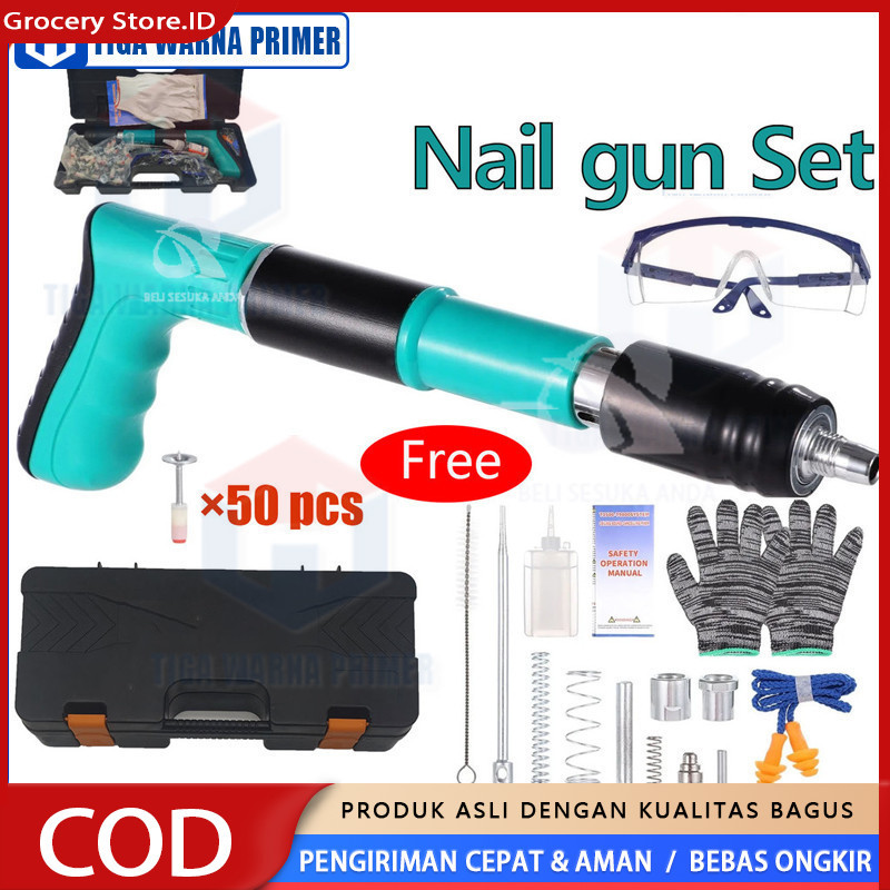 Jual Pistol paku/paku tembak beton/Mini Stampset T500 paku tembak ...