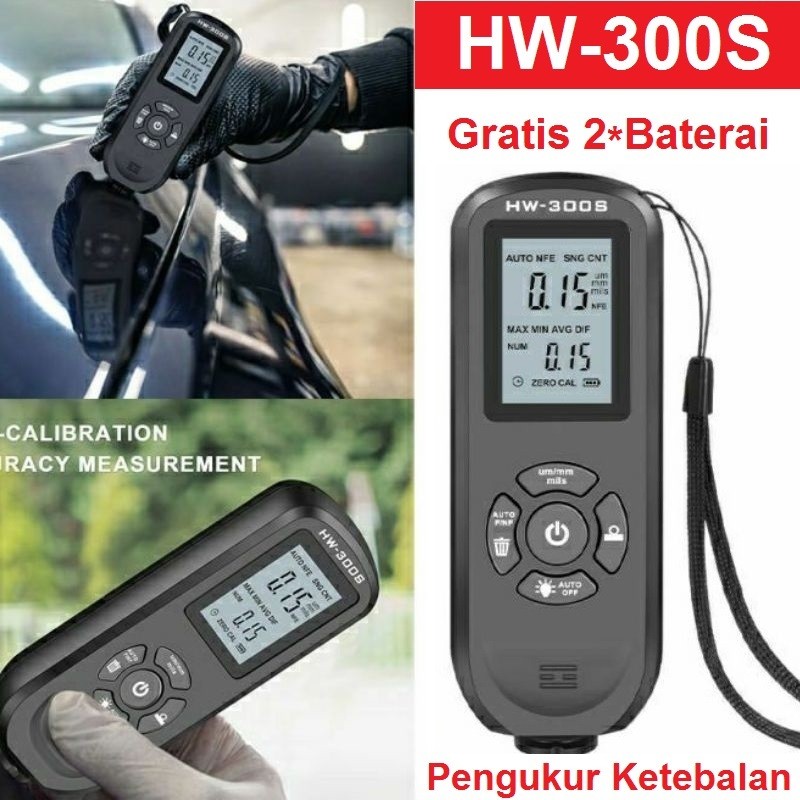 Jual Alat Ukur Ketebalan Lapisan Cat HW-300S Vernis Epoxy Powder ...
