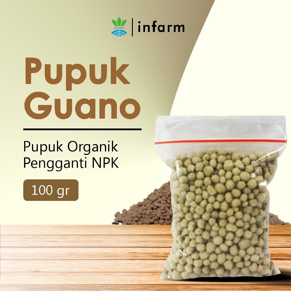 Jual INFARM - Pupuk Organik Guano 100 gram Pupuk Penyubur Tanah Organik ...