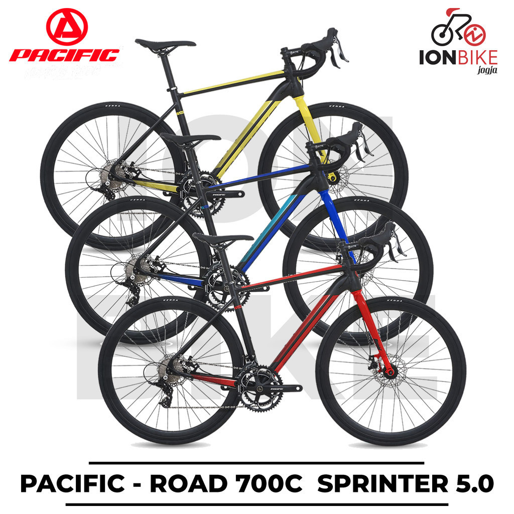 Jual Sepeda Balap Pacific Sprinter 5.0 700c Size 50 Alloy 2x10 Speed ...