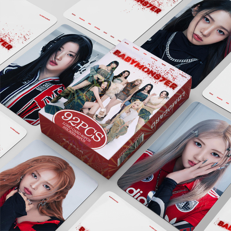 Jual 92PCS LOMO CARD PC GIRLS BAND KOREA POP BABY MONSTER DRIP | Shopee ...