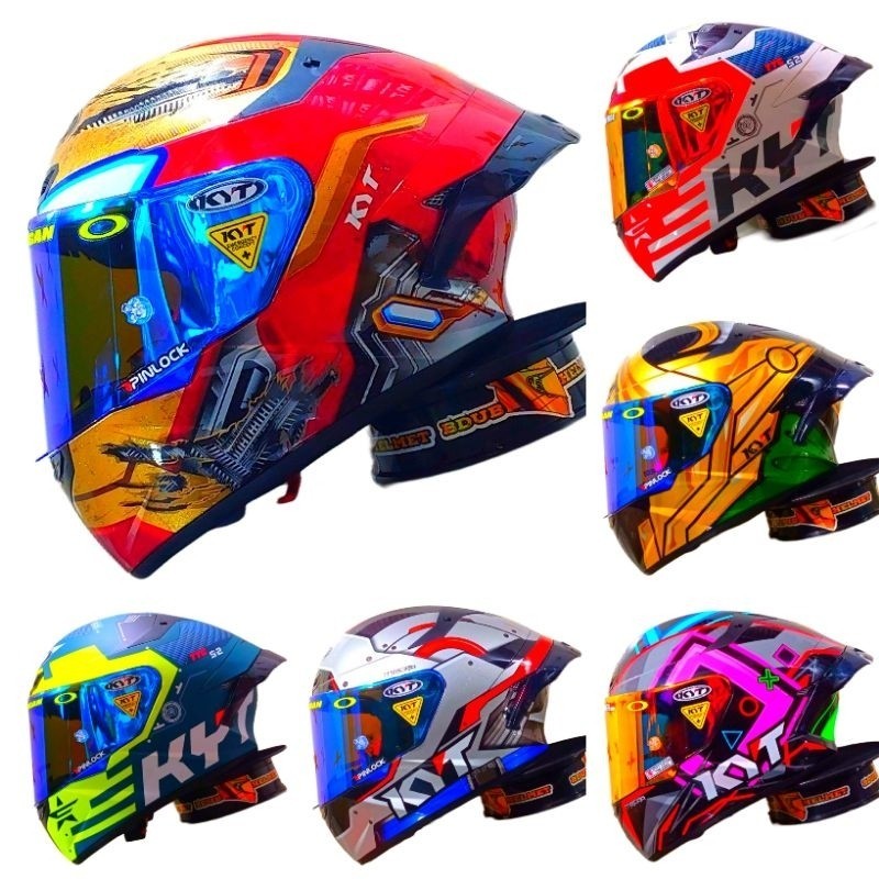 Jual Helm full face Kyt tt course motif New limited edition Deadpool paket ganteng 100% original ...