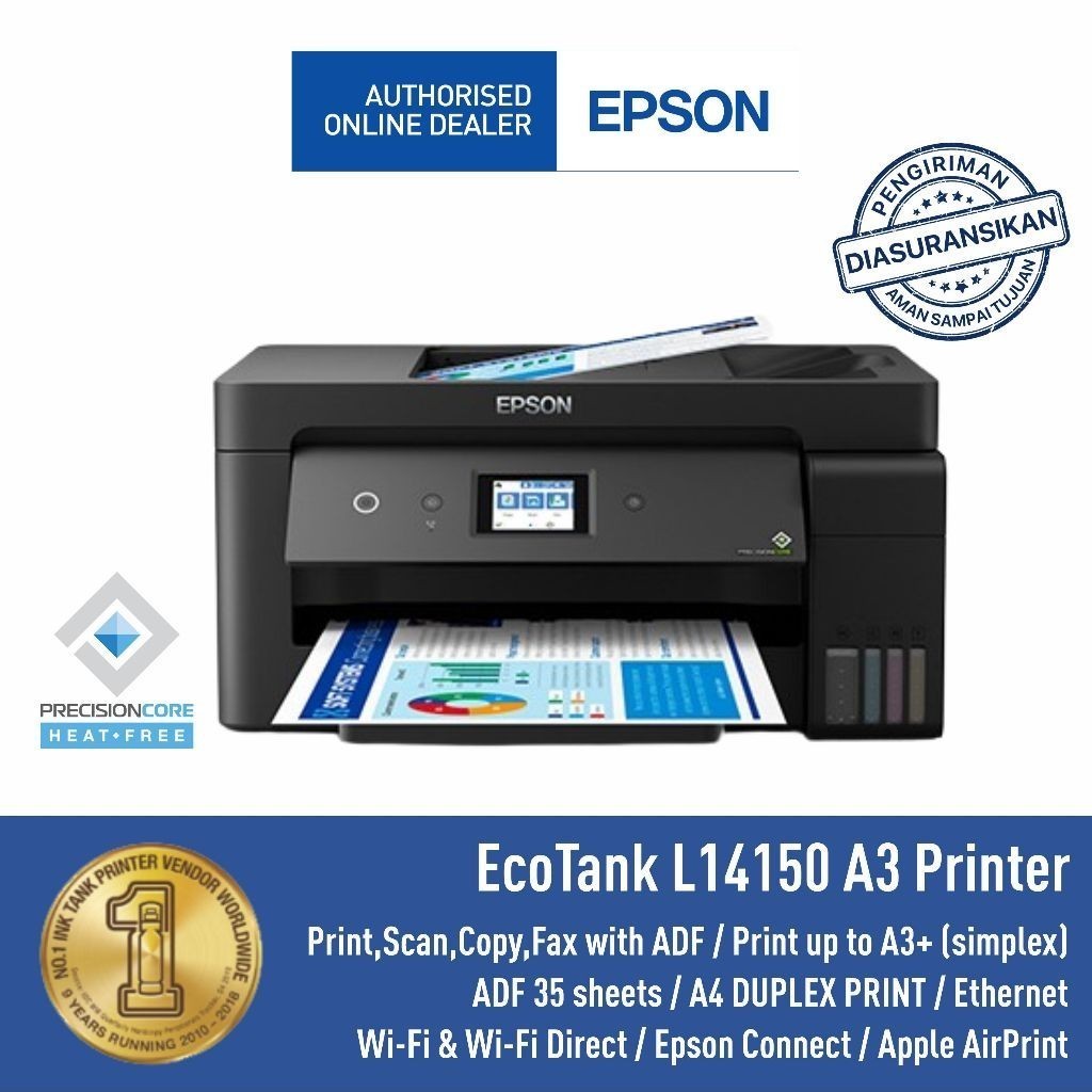 Jual Printer Epson L14150 L-14150 L 14150 ECOTANK A3+ A3 Wifi Direct ...