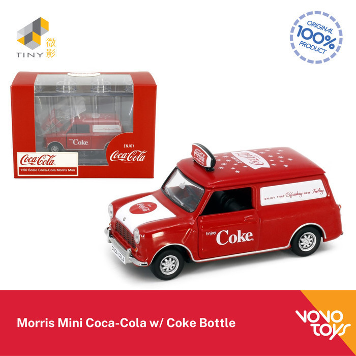Jual AR2158 Tiny Diecast Morris Mini Cooper Coca-Cola w/ Coke Bottle COKE030 | Shopee Indonesia