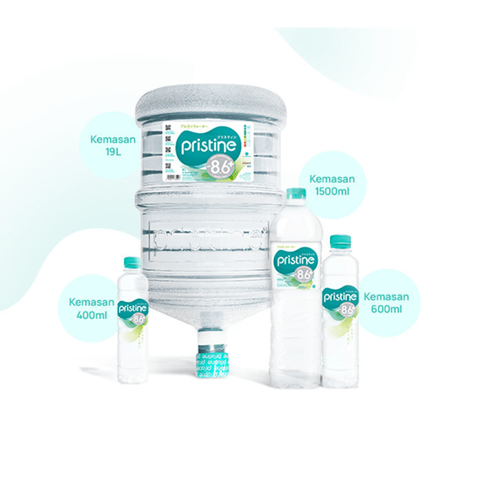 Jual PRISTINE GALON 19 LITER PLUS GALON | Shopee Indonesia