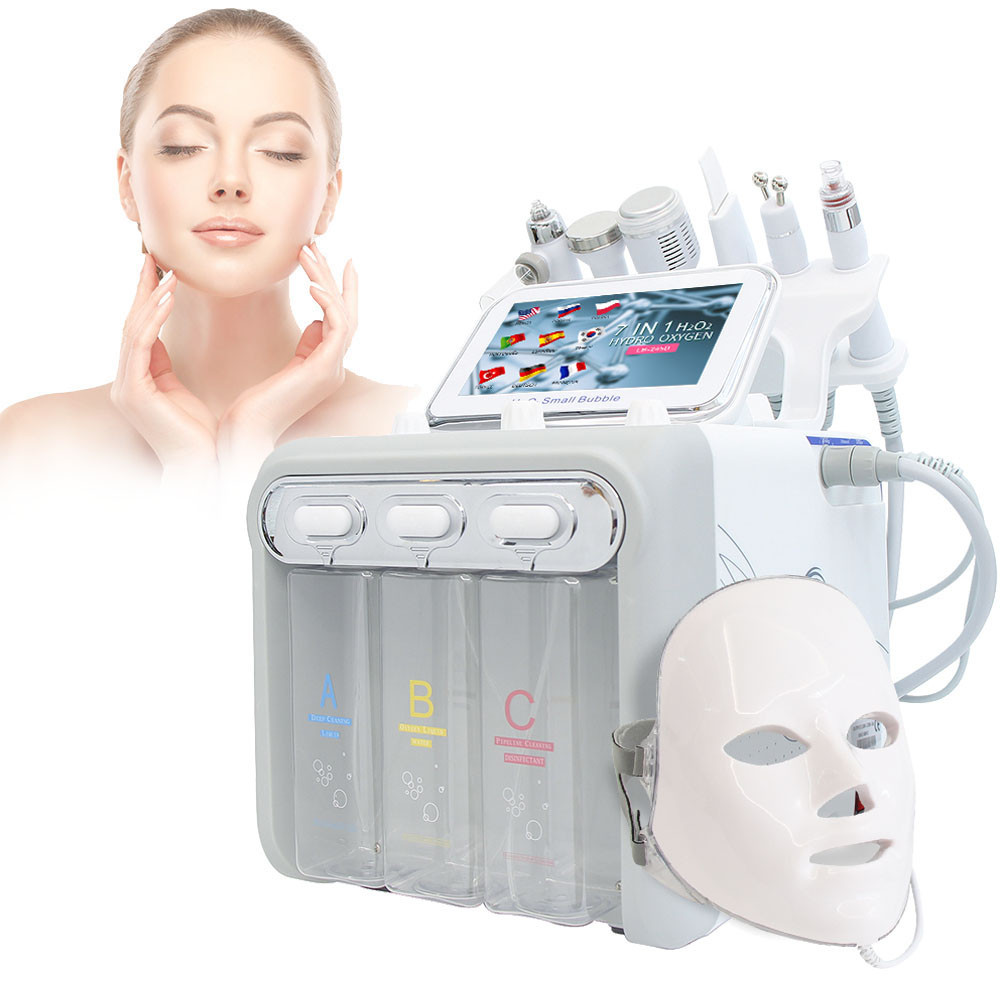 Jual 7 in 1 Hydro Dermabrasion Hydrogen Oxygen Facial Machine Deep Skin ...