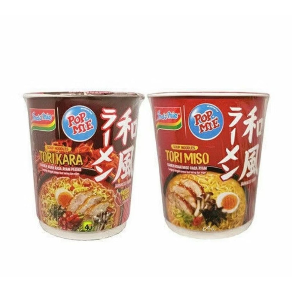 Jual Pop Mie Tori Kara Ramen dan Pop Mie Tori Miso Ramen | Shopee Indonesia