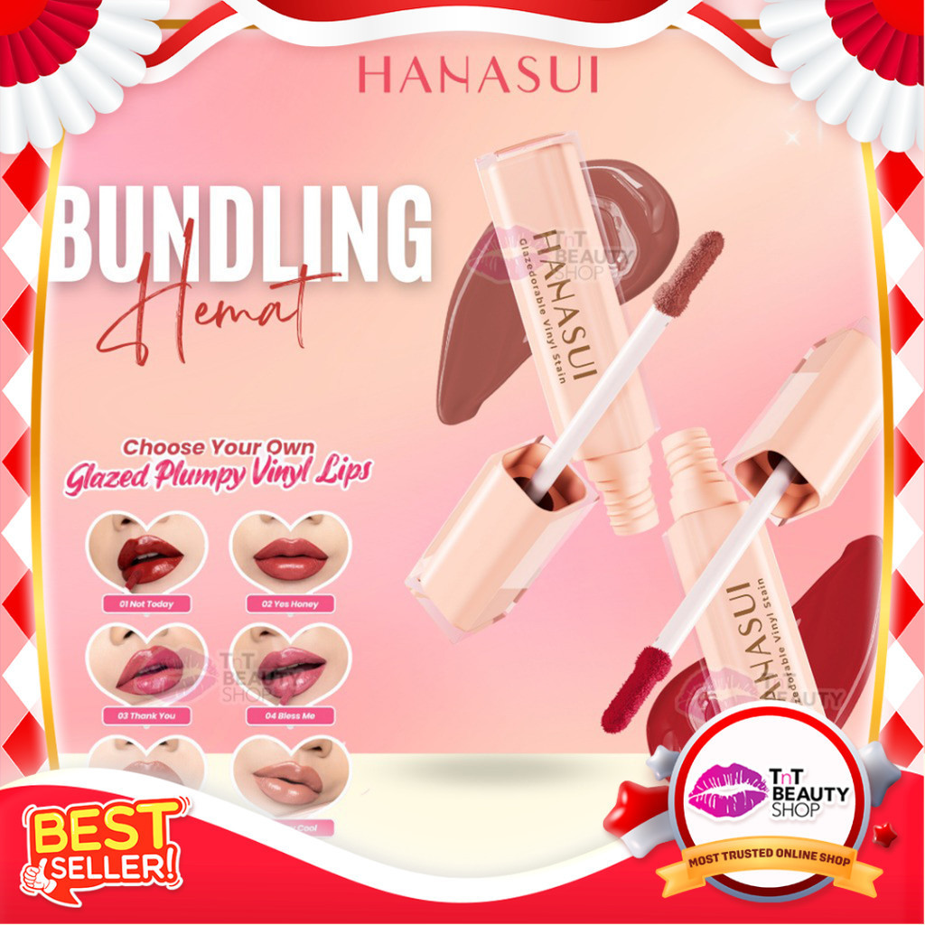 Jual [BUNDLING] Hanasui Glazedorable Vinyl Stain Special Bundling - TnT ...