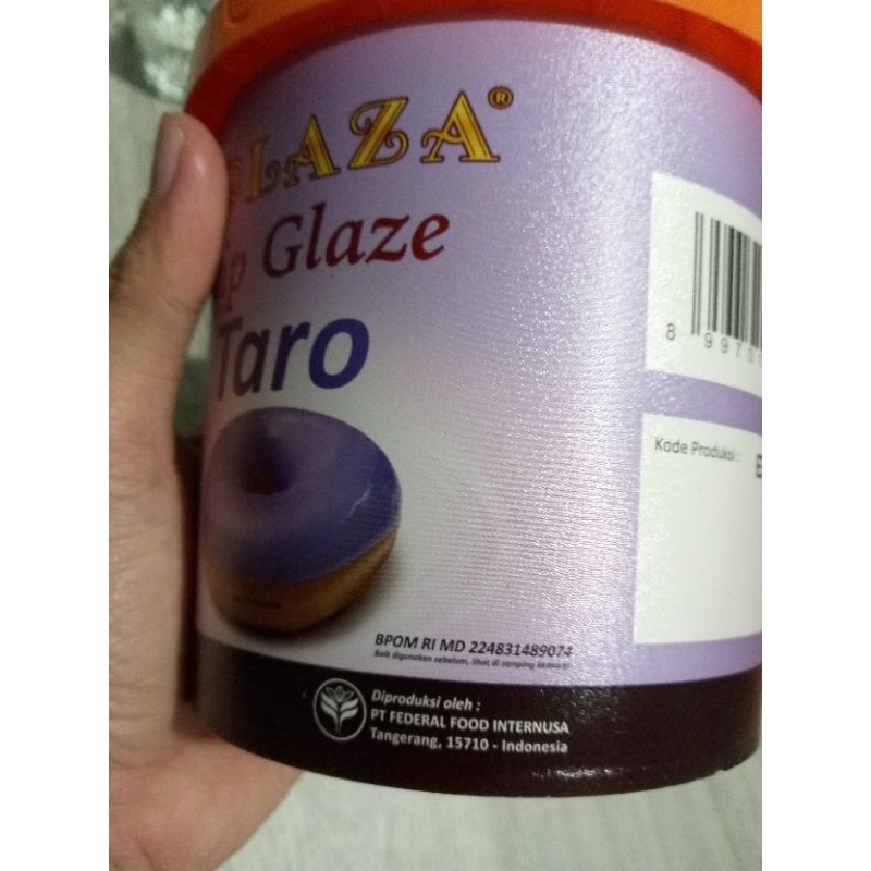 Jual Plaza Dip Glaze Taro 1kg Selai Olesan Donat | Shopee Indonesia