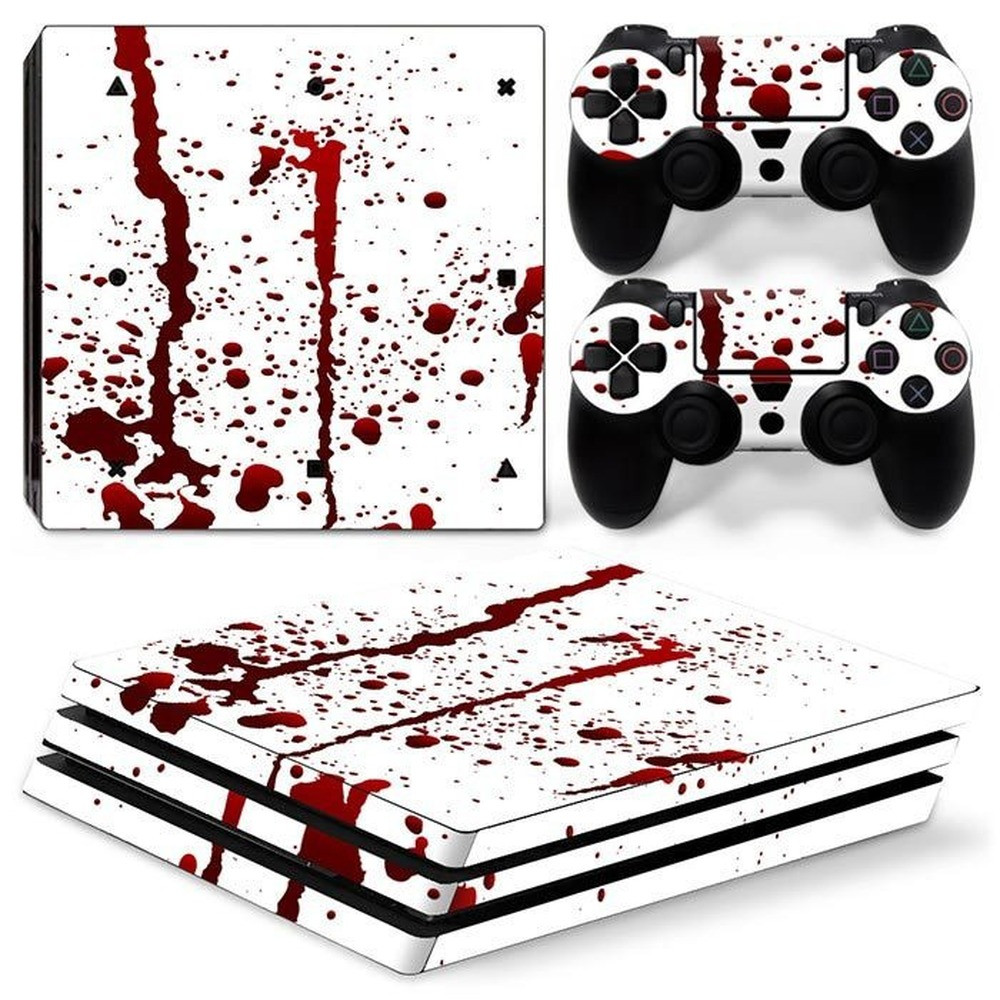 Jual For PS4 Pro Horror Blood Graffiti PVC Skin Vinyl Sticker Decal ...